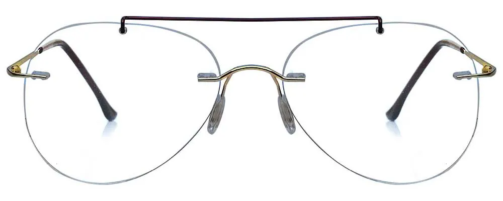 GOlden Designer rounded posh eyeglasses online