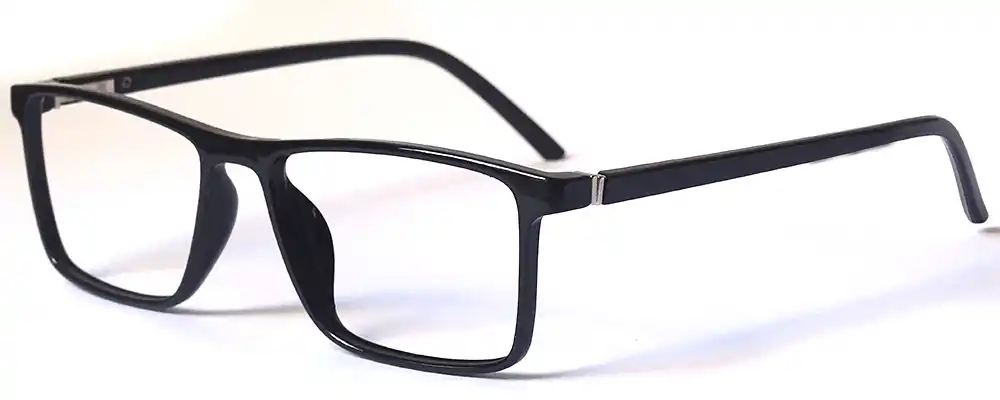 Black rectangular frame eyeglasses CrazySpects®